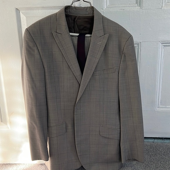 Reiss | Suits & Blazers | Mens Reiss 44r Suit Grey And Purple | Poshmark